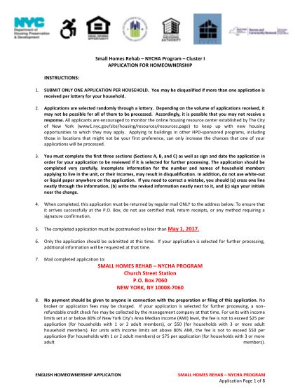 22 Nycha Application Online Free To Edit Download And Print Cocodoc