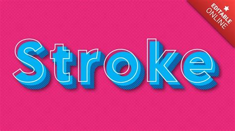 Stroke Text Effect Generator