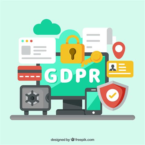 Free Vector New Gdpr Concept With Flat Design