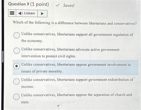 Question 9 1 Point Saved Listen Which Of The