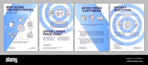 Price Model Blue Gradient Brochure Template Stock Vector Image And Art