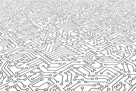 White Circuit Board Pattern Texture AD Texture High Tech Pattern