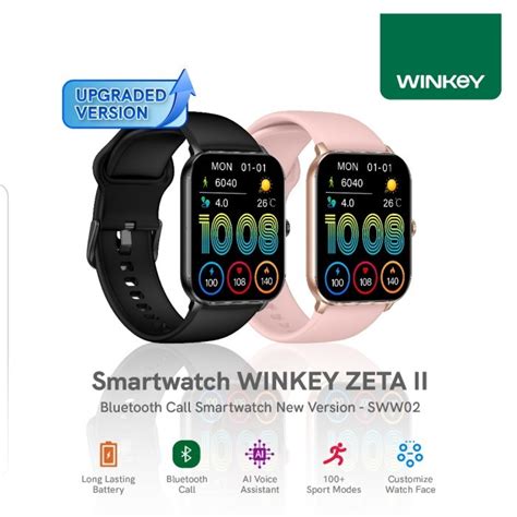 Jual Winkey Smart Watch Sww02 Zeta2 Ip68 Wireless Bluetooth Garansi Resmi Shopee Indonesia