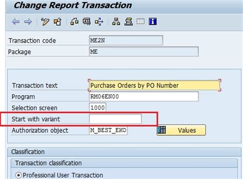Solved ME2L Report Variant SAP Community