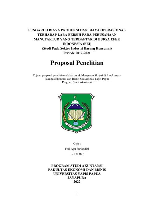 PDF PENGARUH BIAYA PRODUKSI DAN BIAYA OPERASIONAL TERHADAP LABA BERSIH PADA PERUSAHAAN