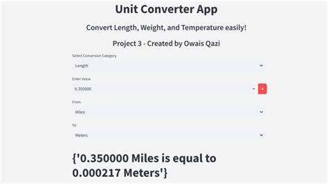 Python Streamlit Webapp Unitconverter Github Coding