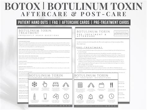 Editable Botox Aftercare Botox Pre And Post Treatment Care Instructions Template Nurse Injector