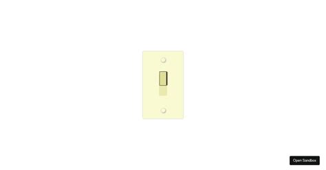 React Light Switch Codesandbox