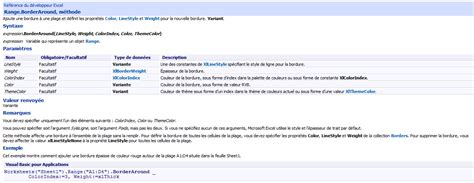 Tuto Sur Les Bordures En Vba Macros Et VBA Excel