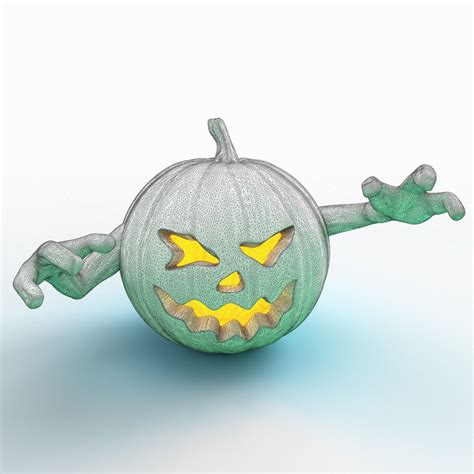 Halloween Pumpkin Basic Model 3d Printable 3d Model 5 Max Fbx