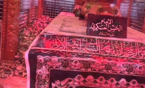 فیلم صحنه‌هایی از داخل ضریح امام عسکری ع در شب شهادت ایشان