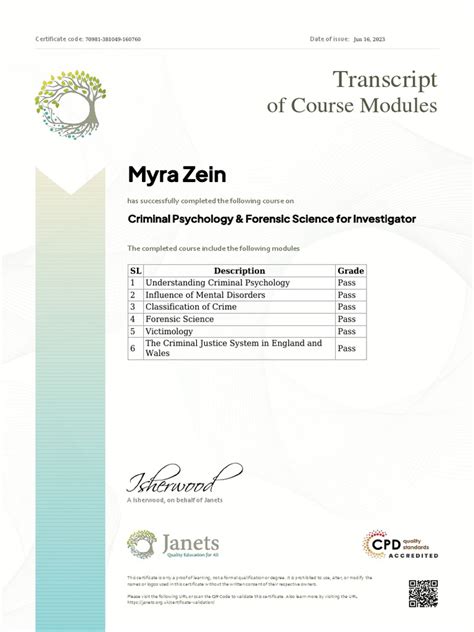 Criminal Psychology And Forensic Science For Investigator Transcript Pdf