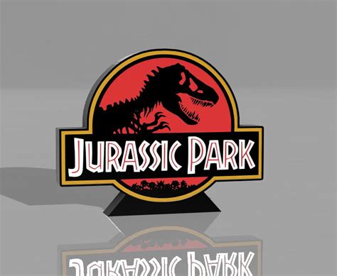 Stl File Jurassic Park Lamp・3d Printer Design To Download・cults