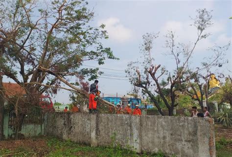 Myanmarnationalpost ပေါက်တောမြို့တွင် မီးသတ်တပ်ဖွဲ့ဝင်များ စုပေါင်းသန့်ရှင်းလုပ်ငန်းများ စဉ်ဆက