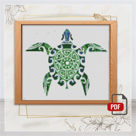 Turtle Cross Stitch Pattern Cross Stitch Kits Cross Stitch Inspire Uplift