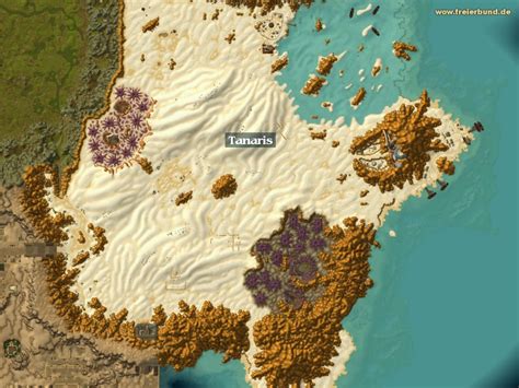 Tanaris Zone Map And Guide Freier Bund World Of Warcraft