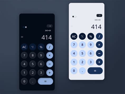 Calculator Ui By Rohith T On Dribbble