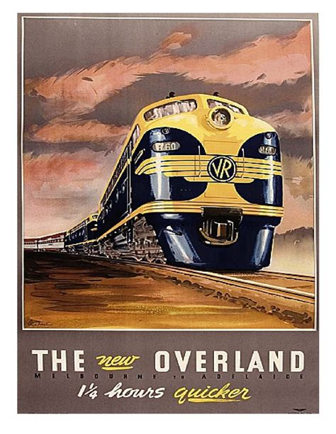 Vintage Train Poster Train Posters Train Art Retro Travel Poster