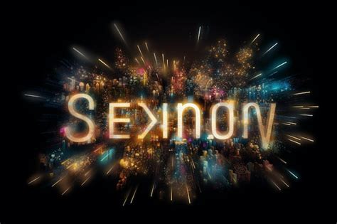 Un Fondo Negro Con La Palabra Sex Arriba Foto Premium