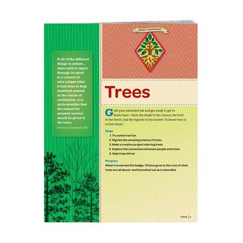 Cadette Trees Badge Requirements Girl Scout Shop