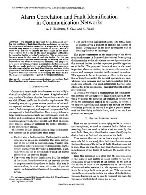 Alarm Correlation And Fault Identification Pdf Phrase Computer Network