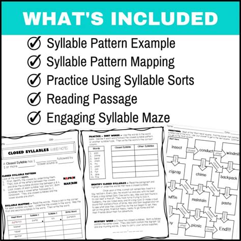 Phonics 6 Syllable Types Guided Notes And Activities Bundle Phonics Rules