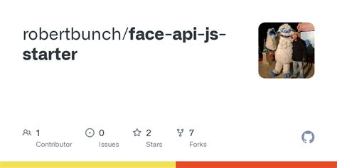 github robertbunch face api js starter