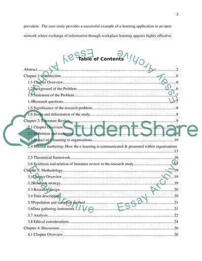 Effectiveness Of E Learning Tools In Organisations Dissertation