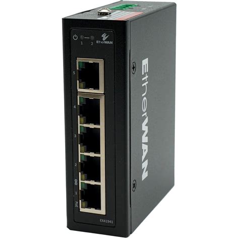 Etherwan Hardened Unmanaged 4 Port Gigabit Poe And 1 Port Ex41941