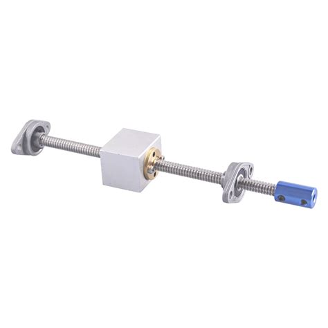 수평 3d 프린터 가이드 레일 Partst8 리드 스크류 20253035404550 Cm 2mm 리드 스크류로드 Kfl08 브래킷커플러너트 시트선형가이드