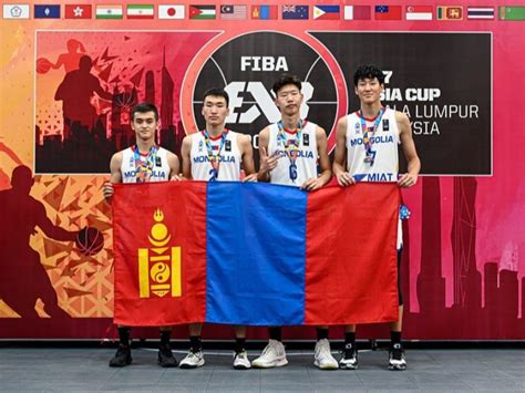 Ази тивийн 3х3 сагсанбөмбөгийн U17 тэмцээнд өрсөлдсөн Монгол Улсын эрэгтэй шигшээ баг хүрэл
