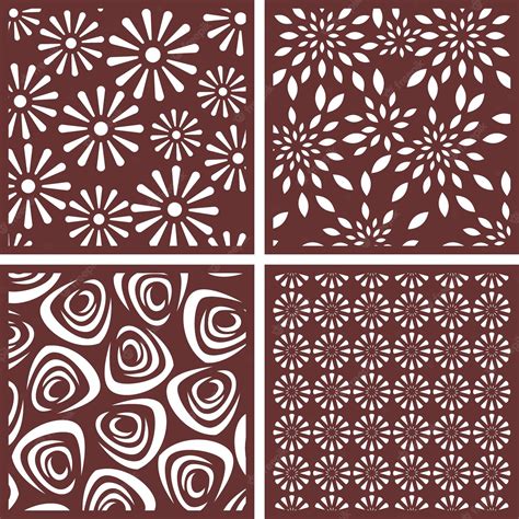 그래픽 및 Cnc 라우터 디자인 레이저 절단을 위한 Jali 디자인 프리미엄 벡터