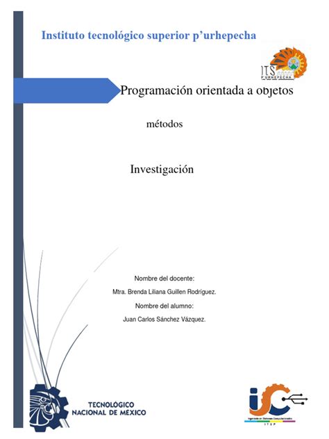 T3 Metodos Pdf Programación Constructor Programación Orientada A