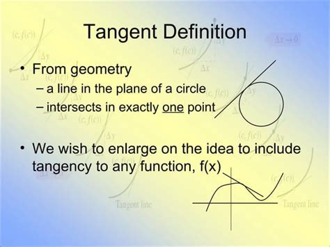 Lesson3 1 The Derivative And The Tangent Line Ppt