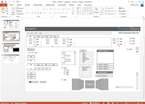 Powerpoint Wireframe Template