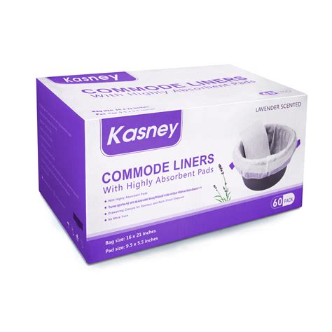 Commode Liners With Highly Absorbent Pads Bedside Commode Liners