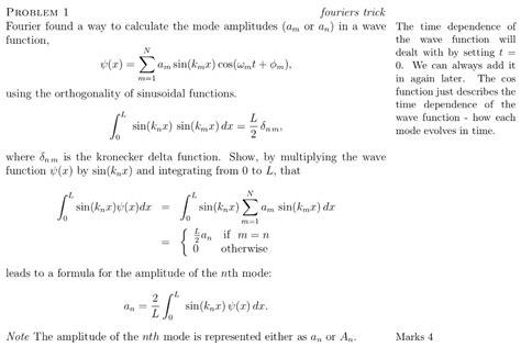 Solved Fouriers Trick PROBLEM Fourier Found A Way To Chegg Com