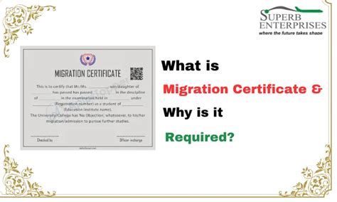 What Is Migration Certificate Why Is It Required