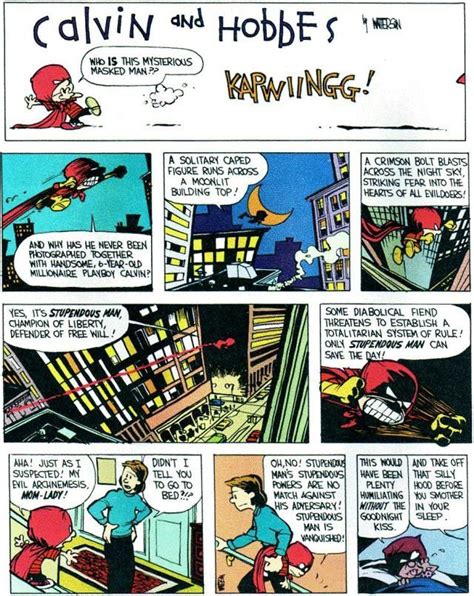 Calvin And Hobbes 10 Funniest Stupendous Man Comics