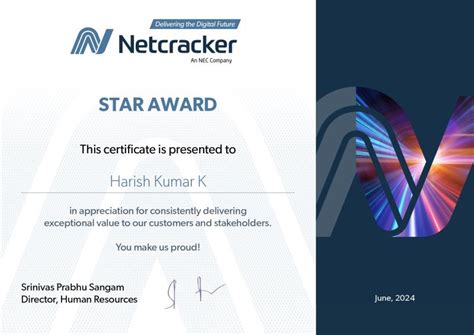 Harish Kumar K On Linkedin Netcracker