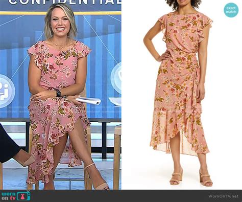 Wornontv Dylans Pink Floral Midi Dress On Today Dylan Dreyer