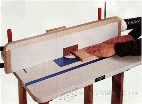Router Table Fence Plans Woodarchivist