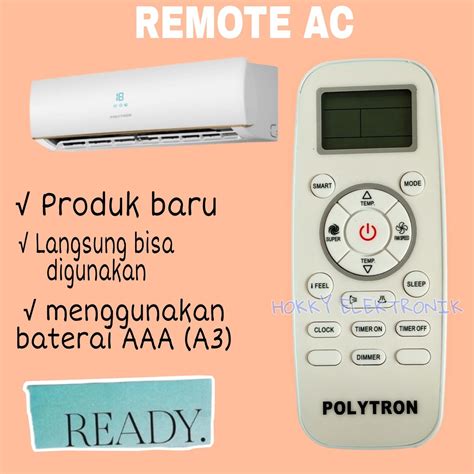 Jual Remote Polytron Ac Neuva Ice Shopee Indonesia