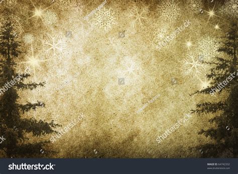 Vintage Snowflake Background
