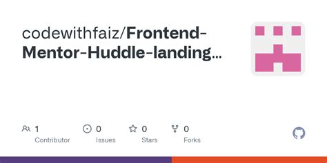 Releases · Codewithfaizfrontend Mentor Huddle Landing Page With A Single Introductory Section