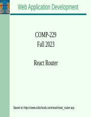 React Router Build Multi Page Web Applications With Ease Course Hero