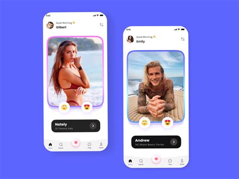 Dating App Home Screen Exploration By Saloneel The Duo Designers On Dribbble