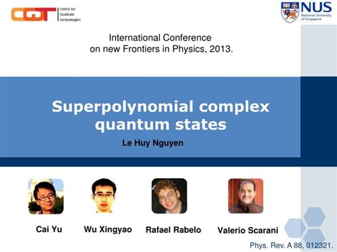 Ppt Superpolynomial Complex Quantum States Powerpoint Presentation Free Download Id 1955561