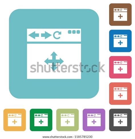 Browser Drag Drop White Flat Icons Stock Vector Royalty Free 1185785230 Shutterstock