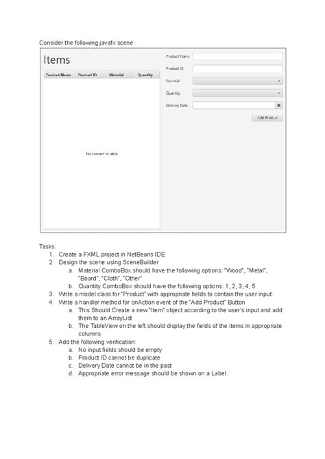 2023 Autumn Cse213 Midterm Consider The Following Javafx Scene Tasks 1 Create A Fxml